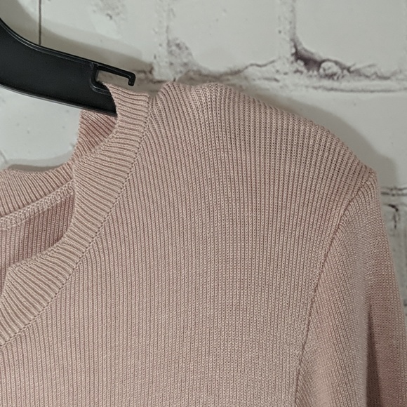 Philosophy | Sweaters | Philosophy Blush Pink Scallop 34 Sleeve Sweater ...